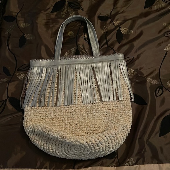 Cleobella | Bags | Nwt Cleobella Raffia Palm Fringe Tote Bag | Poshmark